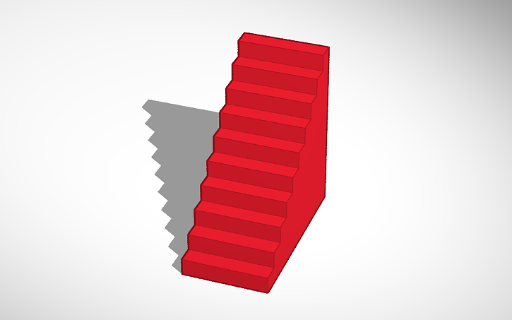 3D design Stairs - Tinkercad