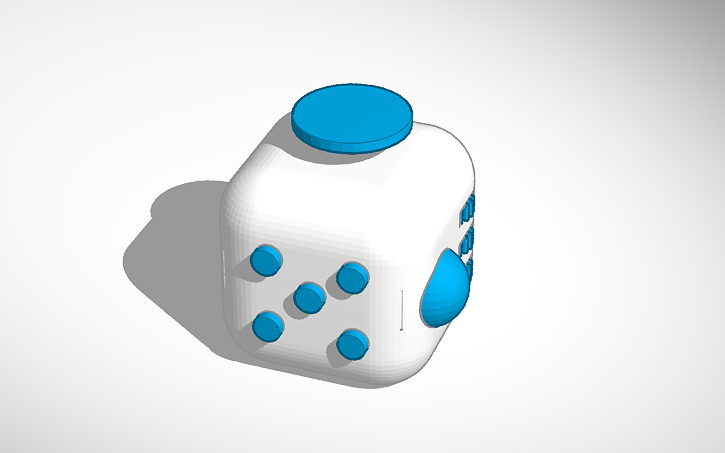 3D design fidget cube - Tinkercad