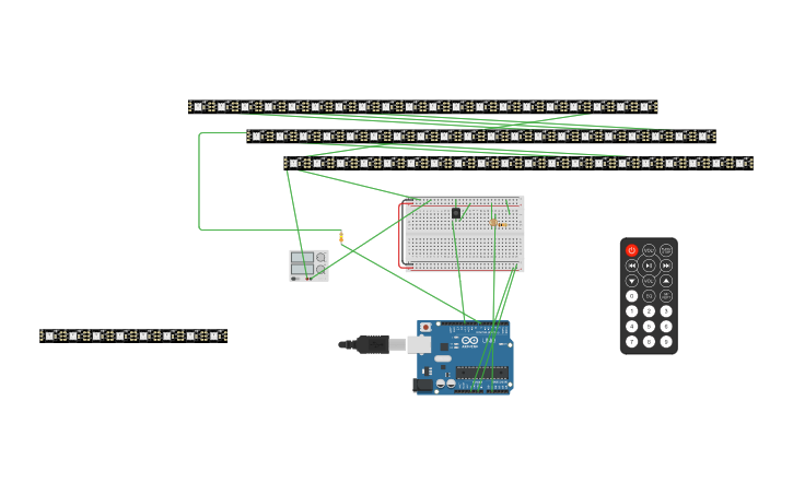Circuit design LED DIODA | Tinkercad