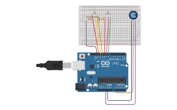 Circuit design RG2 - Tinkercad