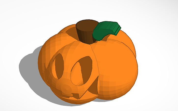 3D design Jack'o lantern - Tinkercad