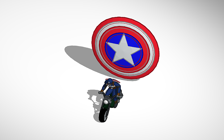 3D design captain america - Tinkercad