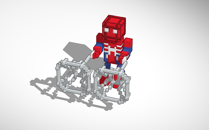 3D design Voxel Spider-Man - Tinkercad