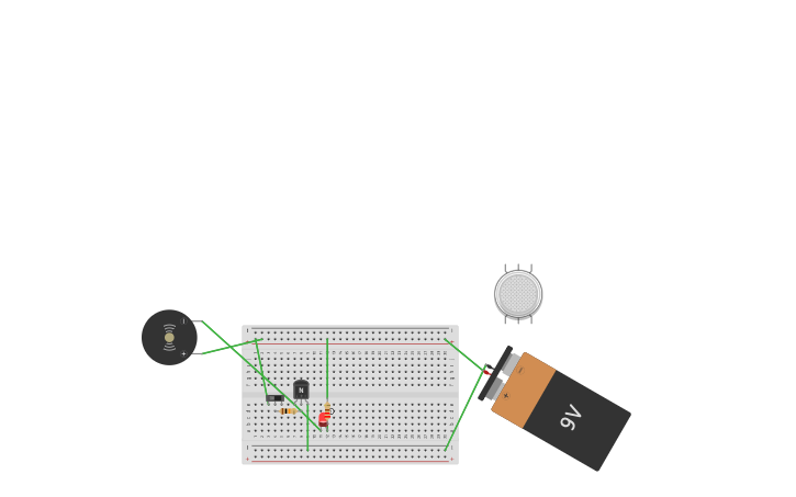 Circuit design SMOKE DETECTOR - Tinkercad