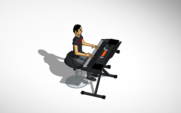 3d Design Me Playing Piano Tinkercad