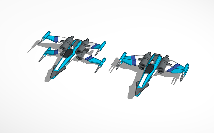 3D design T-85 X-Wing - Tinkercad