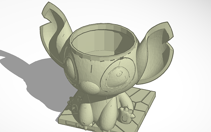 3D design stitch - Tinkercad