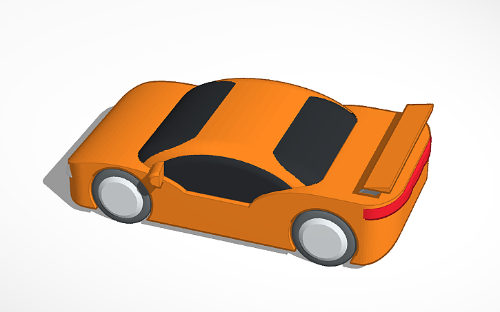 3D design dibujo coche - Tinkercad
