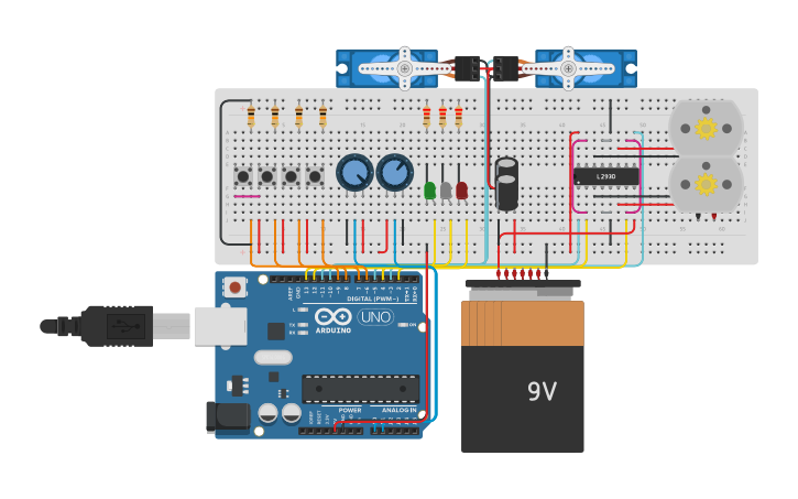 Circuit Design Version 2 6 Rc Car Controller Tinkercad