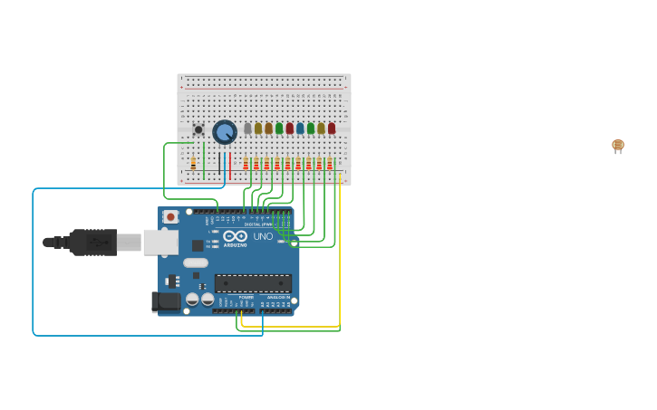 Circuit design Examen | Tinkercad