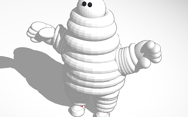 3D design Michelin Guy - Tinkercad