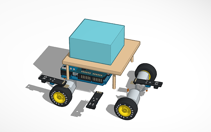 3D design FIrefighting Robot - Tinkercad