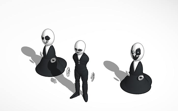 3D design W.D Gaster - Tinkercad