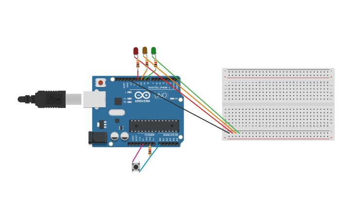 Circuit design Button | Tinkercad