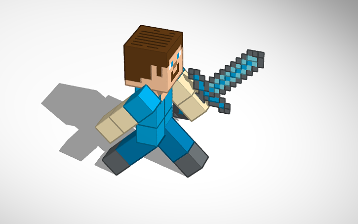3D design minecraft steve | Tinkercad