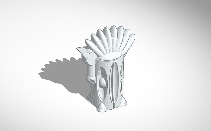 3D design Knight #Chess - Tinkercad