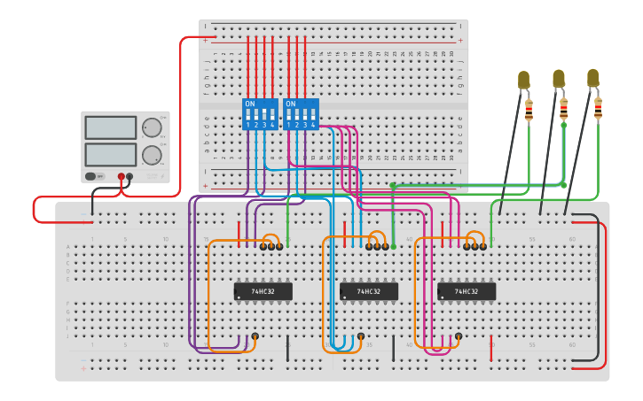 Circuit Design 8 3 Encoder Tinkercad
