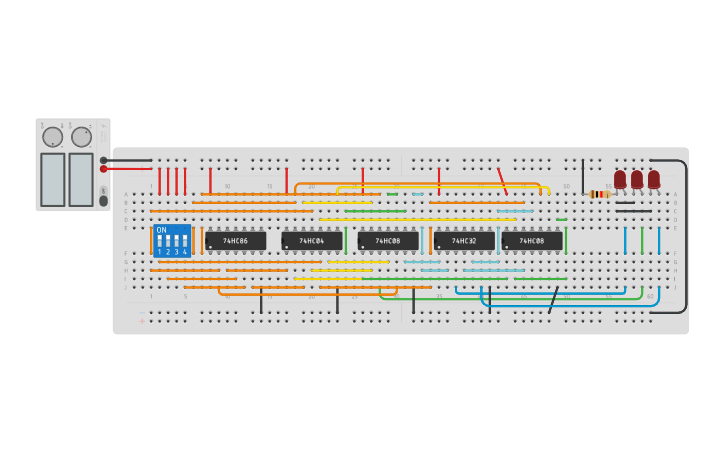 Circuit Design Lab 10 Magnitude Comparator Tinkercad