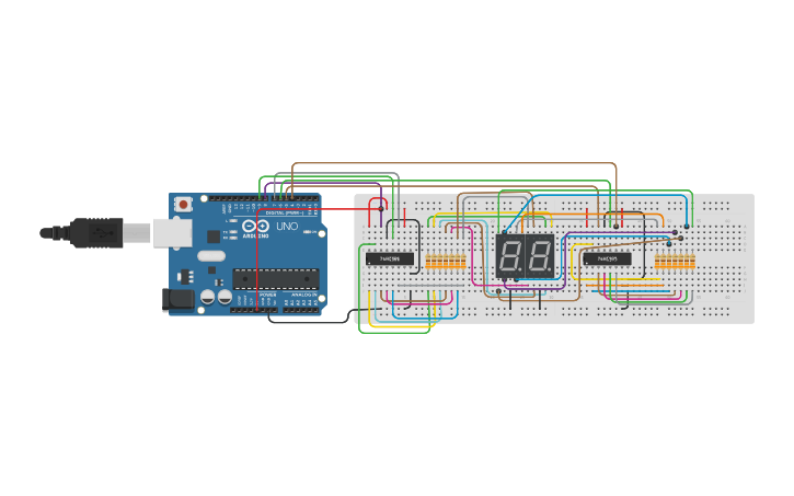 Circuit design Timer - Tinkercad