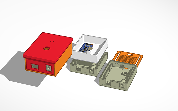 3D design ARDUINO Leonardo R3 case - Tinkercad