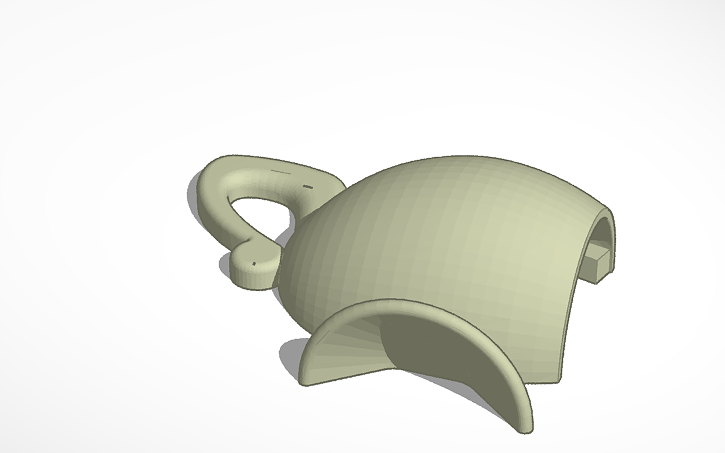 3D design Genie Lamp Right - Tinkercad