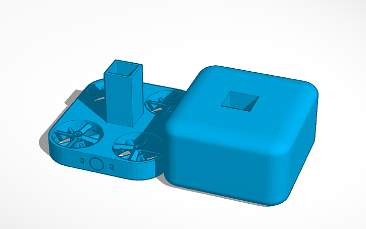 3D design Camera Drone With Base v6 - Tinkercad