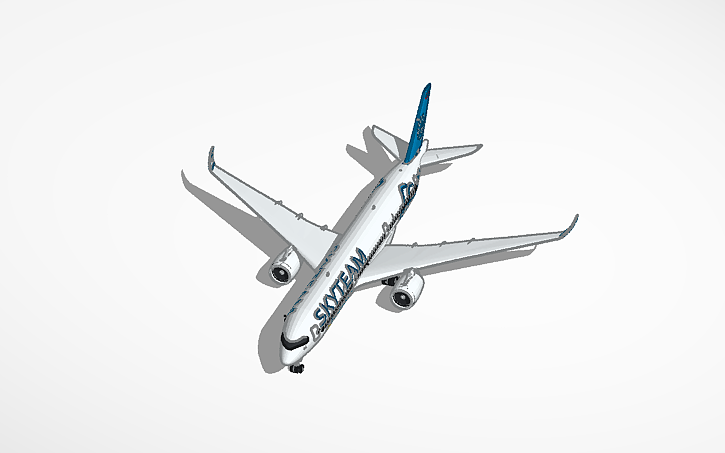 3D design A350-941 Vietnam Airlines SKYTEAM Livery (VN-A897) - Tinkercad