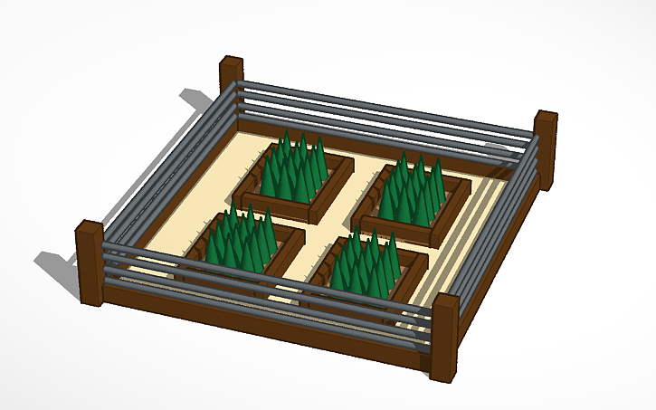 3D design Vegetable Garden - Tinkercad