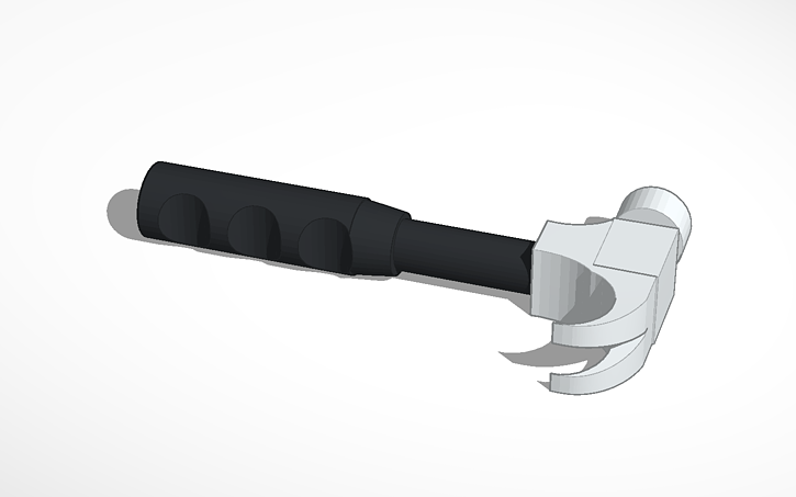 3D design toy hammer - Tinkercad