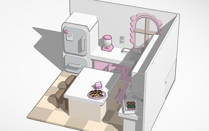 3D design kitchen!! - Tinkercad