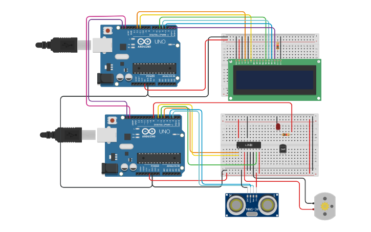 Circuit design Secador de manos - Tinkercad