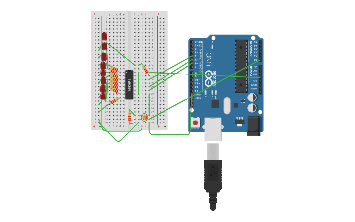 Circuit design Lesson 9 - Photocell | Tinkercad