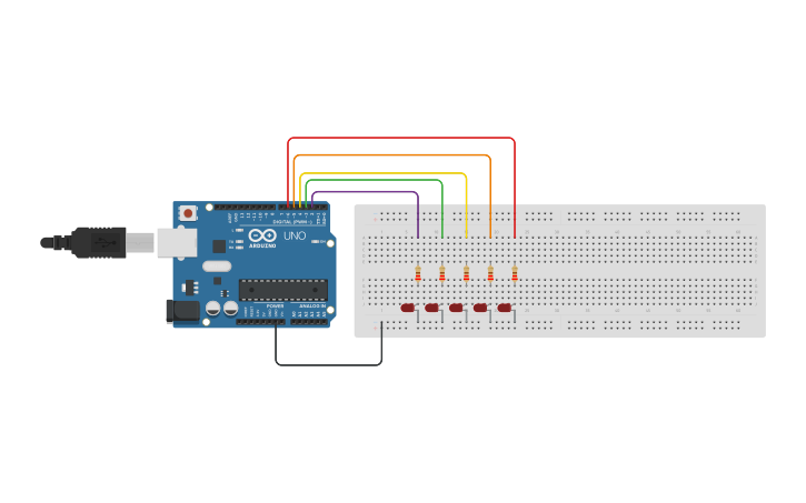Circuit design Shehbaaz Arduino Lab2 Level1 - Tinkercad