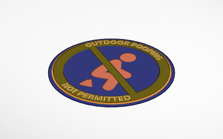 3D design NO_POO - Tinkercad