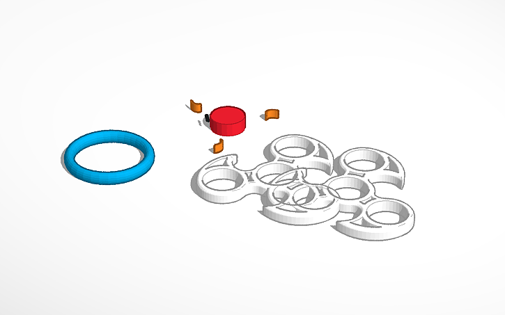 3D design Rainbow Fidget Spinner | Tinkercad