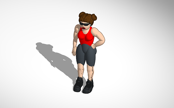 3D design A Woman - Tinkercad