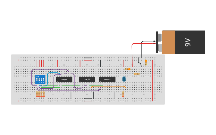 Circuit design montaje 1 - Tinkercad