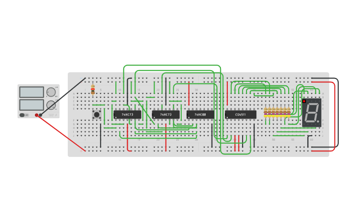 Circuit Design Counter Mod 10 Tinkercad