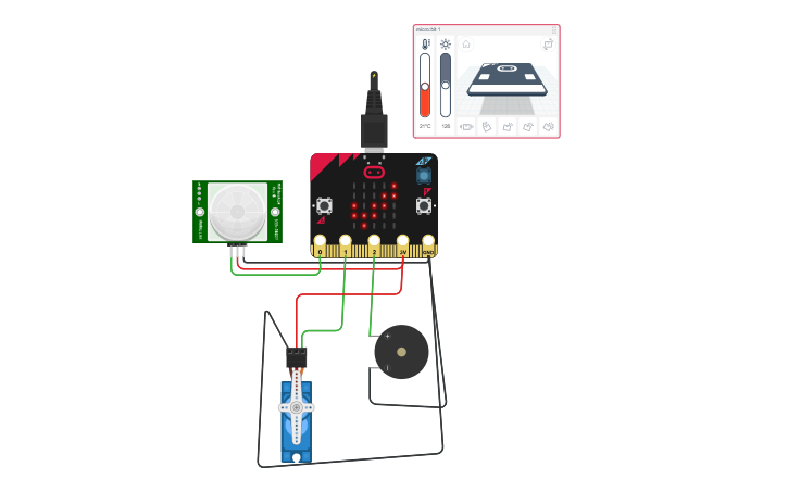 Circuit design microbit 1 - Tinkercad