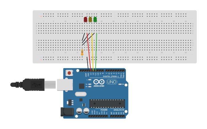 Circuit design Sequence - Tinkercad