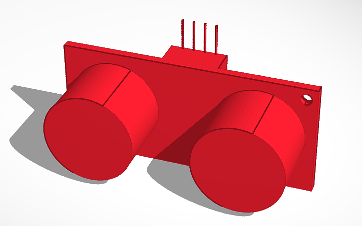 3D design Arduino Distance Sensor - Tinkercad