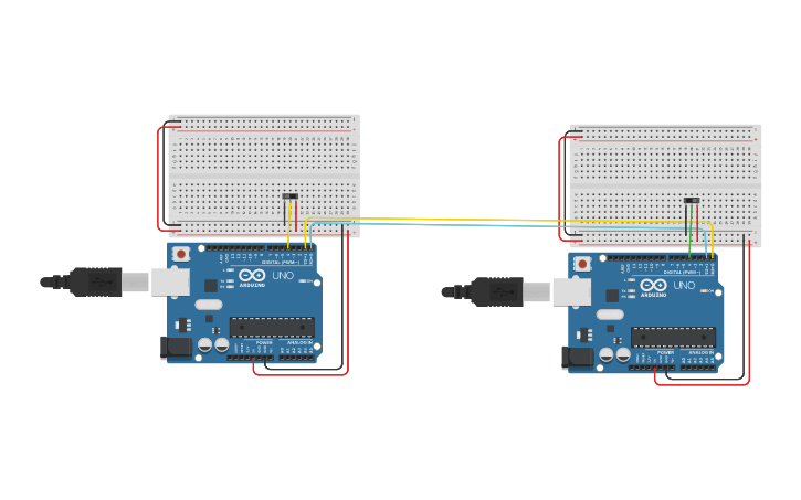 Circuit design UART - Tinkercad