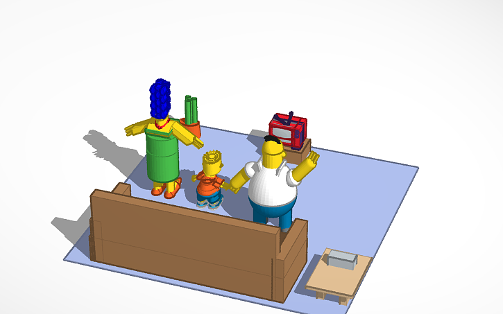 3D design simpsons - Tinkercad