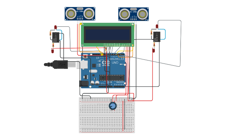 Circuit design Wireless EV Charging Station - Tinkercad
