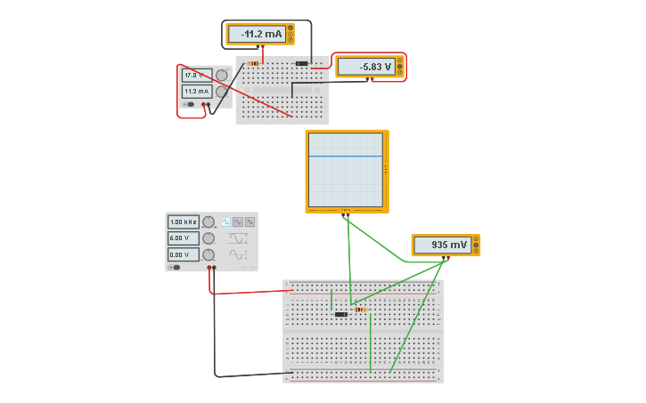 Circuit design Zener Diode - Tinkercad