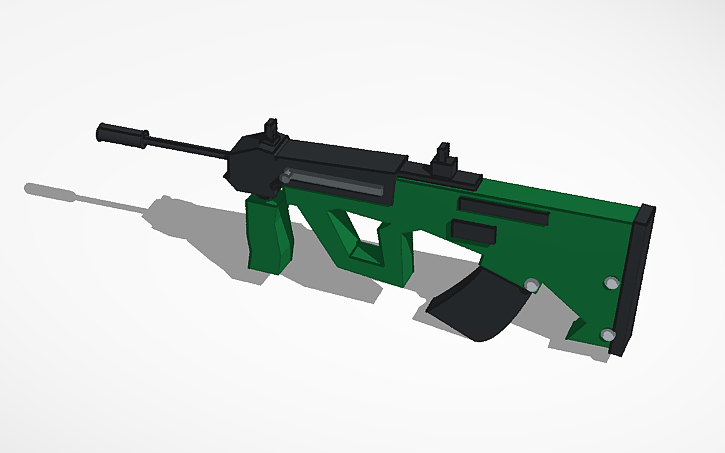 3D design Assault Rifle: AUG skin - Tinkercad