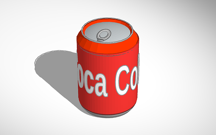 3D design Coca Cola - Tinkercad
