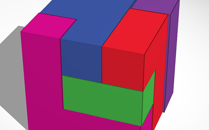 3D design 2.4 Puzzle Cube Put Together - Tinkercad
