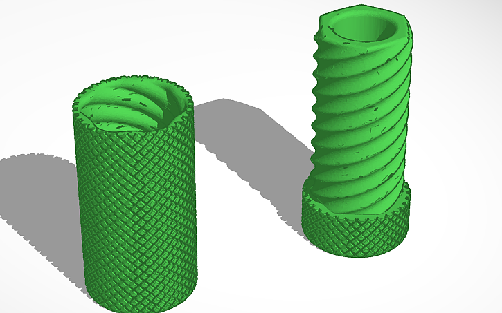 3D design spiral container S - Tinkercad