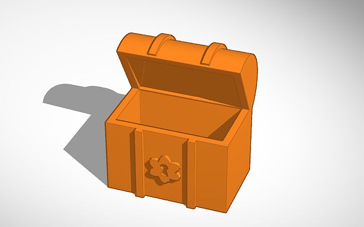 3D design Treasure chest - Tinkercad